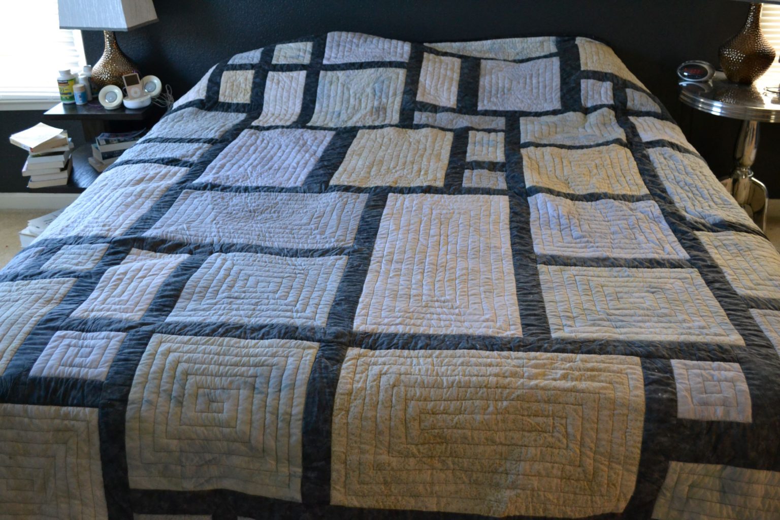Mondrian Quilt is finished! - Reese Dixon