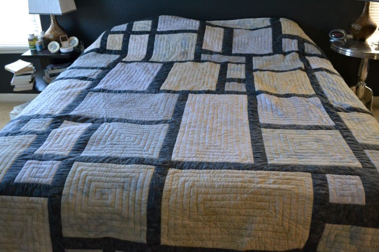 Mondrian Quilt is finished! - Reese Dixon