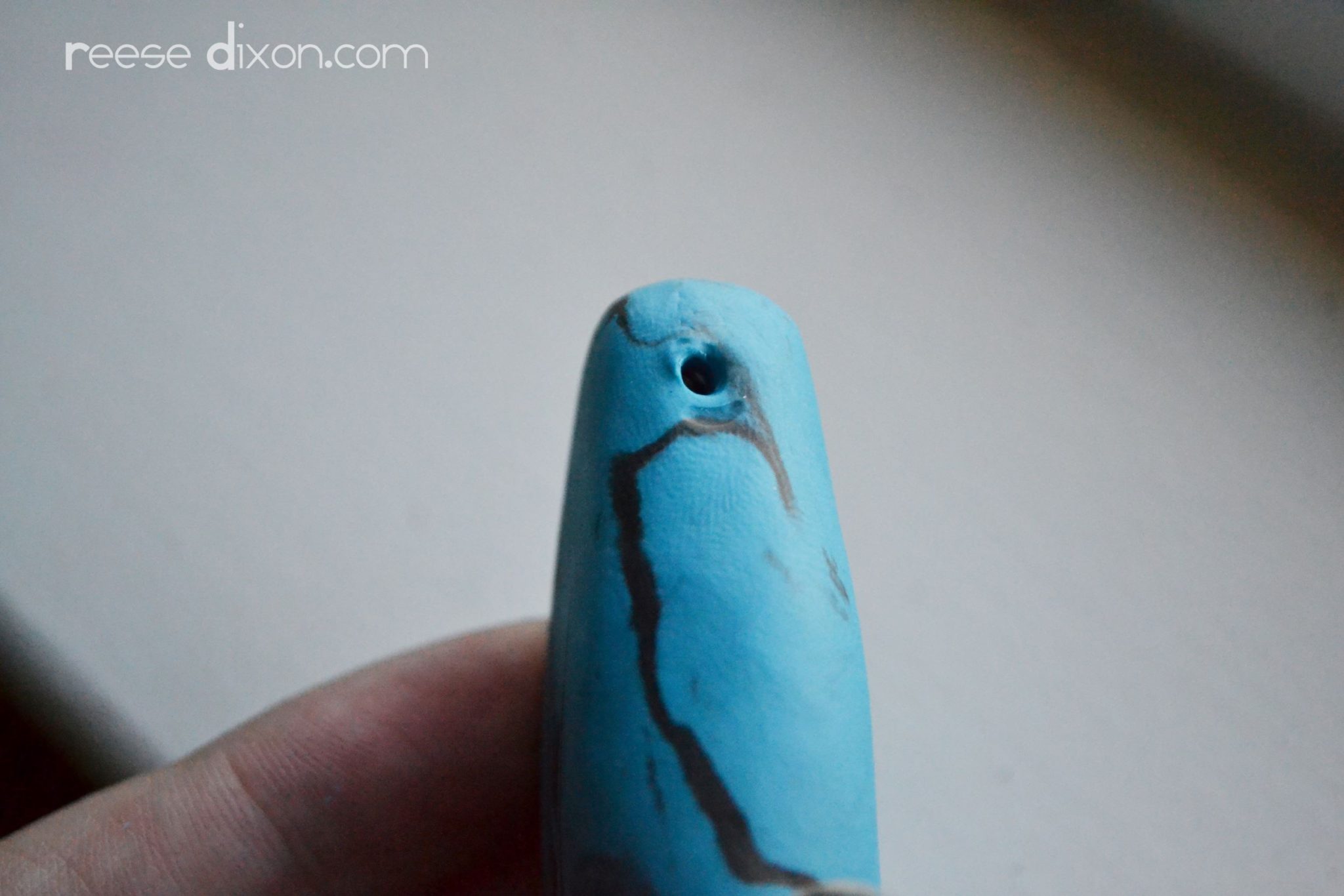 Tutorial: Faux Turquoise Polymer Clay Necklace - Reese Dixon