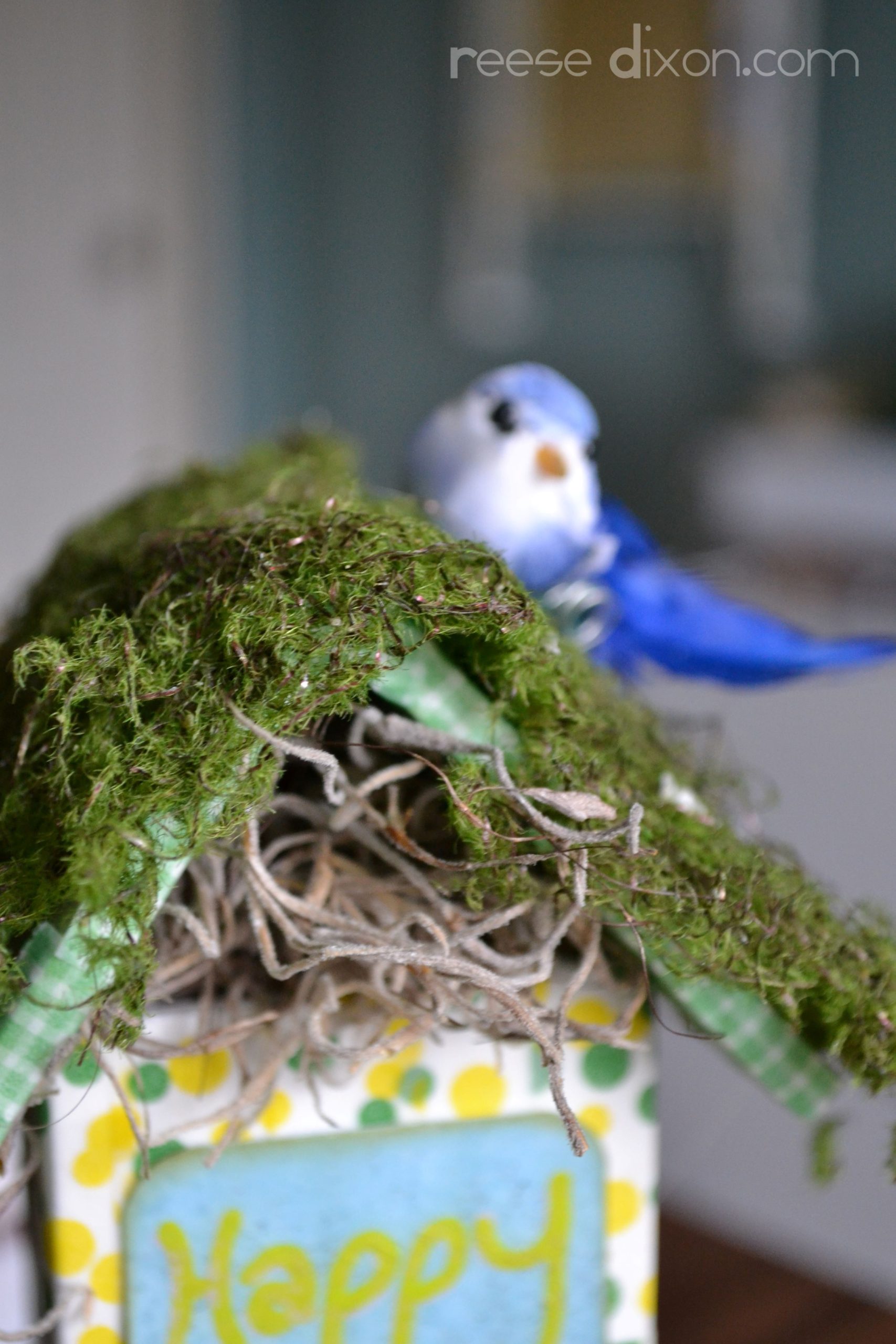 Tutorial: Spring Birdhouse Centerpiece - Reese Dixon