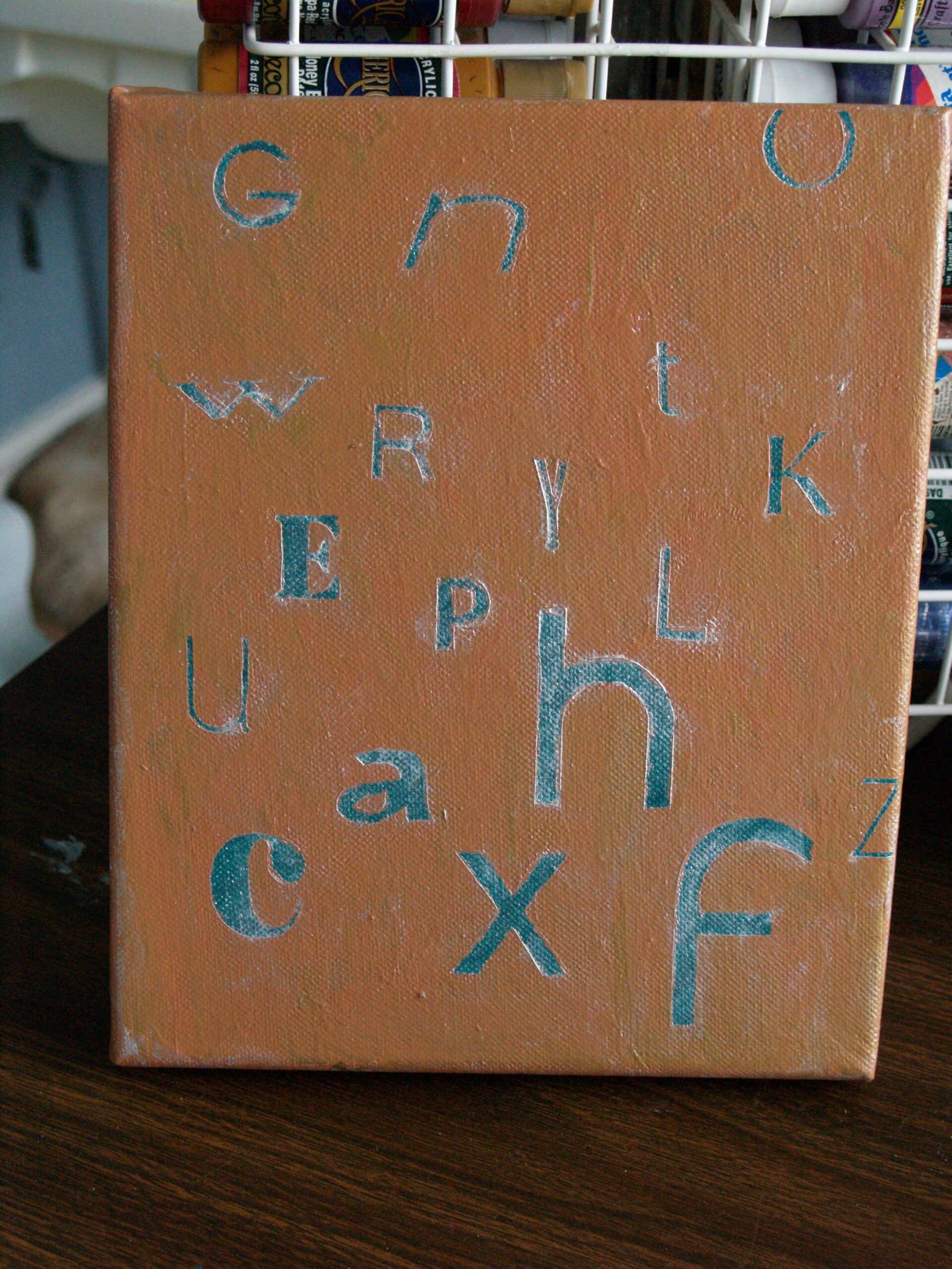 Alphabet Canvas Wall Art