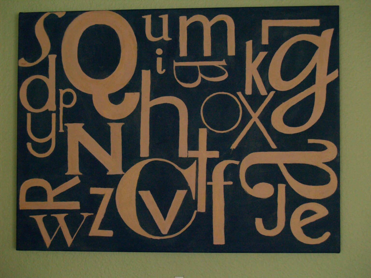 Alphabet Canvas Wall Art